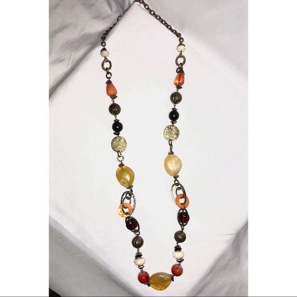 Ruby Rd. | Jewelry | Vintage Gold Tone Long Bead Necklace | Poshmark